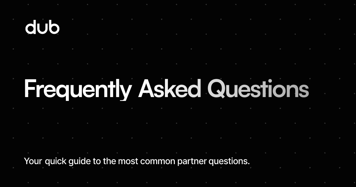 Partnering with Programs: Frequently Asked Questions | Dub